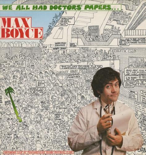 Max Boyce We All Had Doctors' Papers UK vinyl LP album (LP record) (374213)