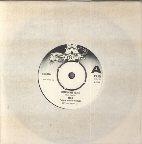 Max Handley Stephanie UK 7" vinyl single (7 inch record / 45) (820291)