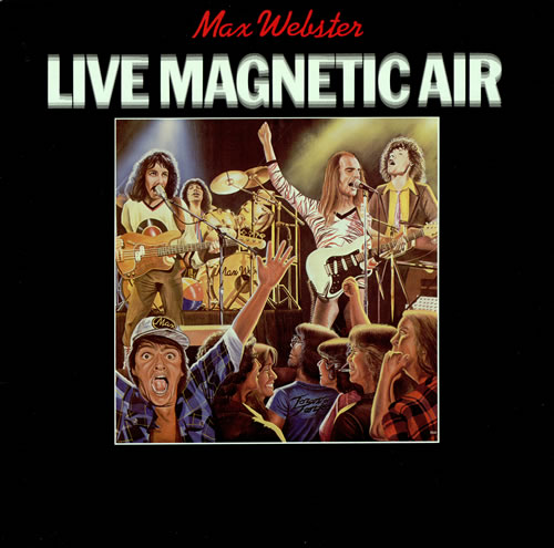 Max Webster Live Magnetic Air Canadian vinyl LP album (LP record) (465639)