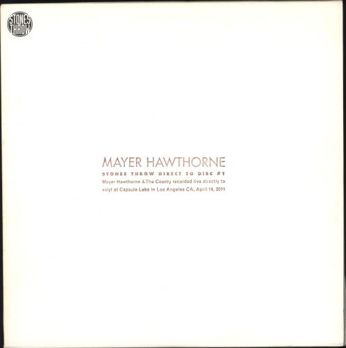 Mayer Hawthorne Stones Throw Direct To Disc No.1 US 2-LP vinyl record set (Double LP Album) (711499)