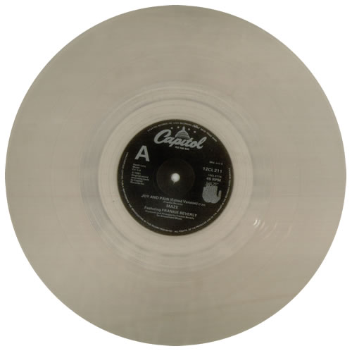 Maze Joy And Pain - Clear Vinyl UK 12" vinyl single (12 inch record ...