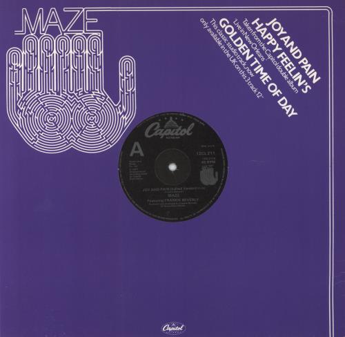 Maze Joy And Pain - title sleeve UK 12" vinyl single (12 inch record ...