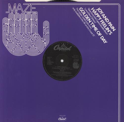 Maze Joy And Pain - title sleeve UK 12" vinyl single (12 inch record ...