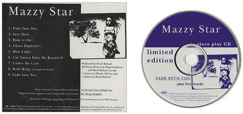 Mazzy Star In-store Play CD - Promo Stamped Sleeve US Promo CD album ...