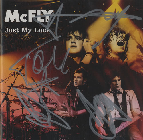 McFly Just My Luck - Fully Autographed US CD album (CDLP) (458876)