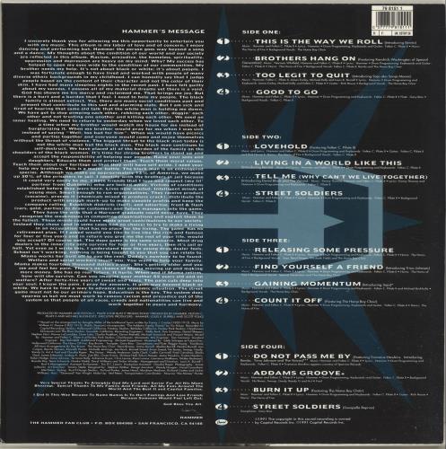 MC Hammer Too Legit To Quit UK 2-LP vinyl record set (Double LP Album ...