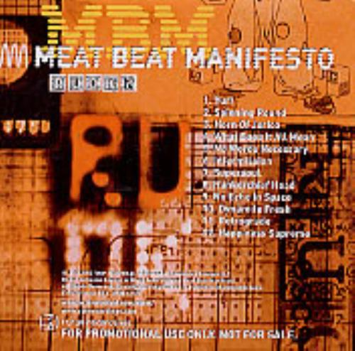 Meat Beat Manifesto Ruok? US Promo CD album (CDLP) (224097)