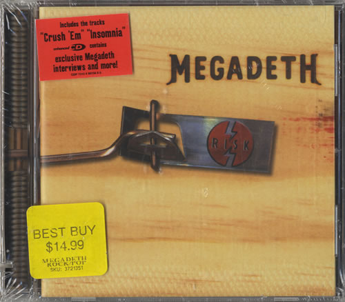 Megadeth Risk + Extra Value CD US 2 CD album set (Double CD) (150984)