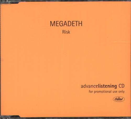 Megadeth Risk UK Promo CD album (CDLP) (145007)