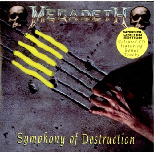Megadeth Symphony Of Destruction - Yellow Disc UK CD single (CD5 / 5 ...