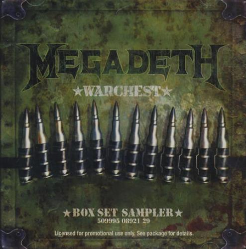 Megadeth Warchest Box Set Sampler US Promo CD album (CDLP) (417020)
