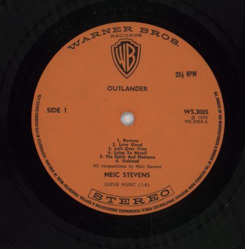 Meic Stevens Outlander UK vinyl LP album (LP record) (819320)