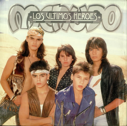 Menudo Los Ultimos Heroes Mexican Promo vinyl LP album (LP record) (447028)