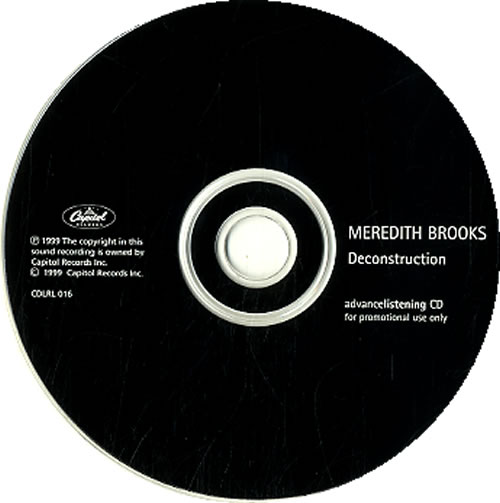 Meredith Brooks Deconstruction UK Promo CD album (CDLP) (143536)