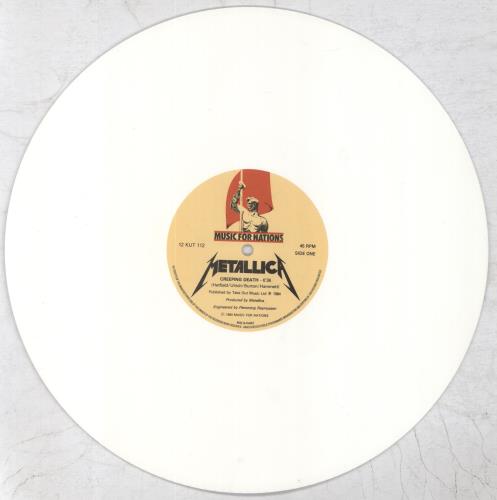 Metallica Creeping Death - White Vinyl UK 12" vinyl single (12 inch ...