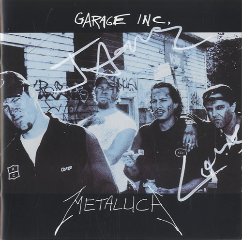 Metallica Garage Inc. - Autographed UK 2 CD album set (Double CD) (453739)