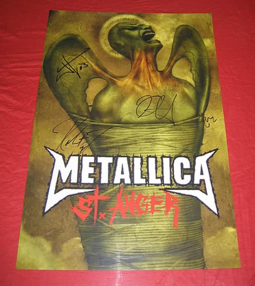 Metallica St. Anger - AUTOGRAPHED US Promo poster (347449)