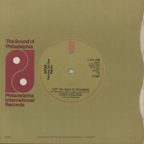 MFSB TSOP (The Sound Of Philadelphia) - Solid UK 7" vinyl single (7 ...