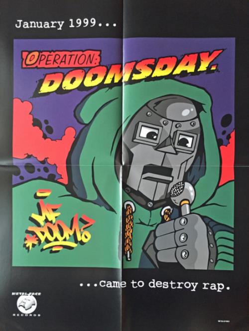 MF Doom Operation: Doomsday - Original Cover Art + Poster - Sealed UK 2-LP vinyl record set ...