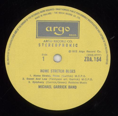 Michael Garrick Home Stretch Blues UK vinyl LP album (LP record) (453754)
