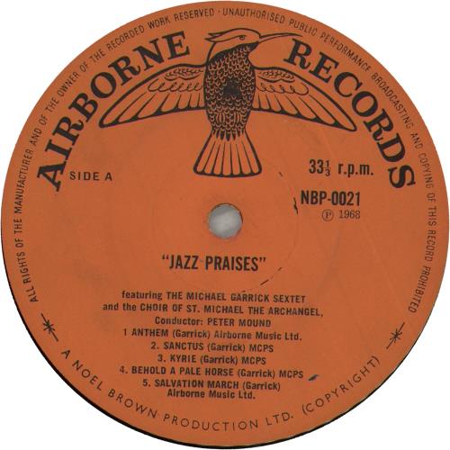 Michael Garrick Jazz Praises UK vinyl LP album (LP record) (549805)