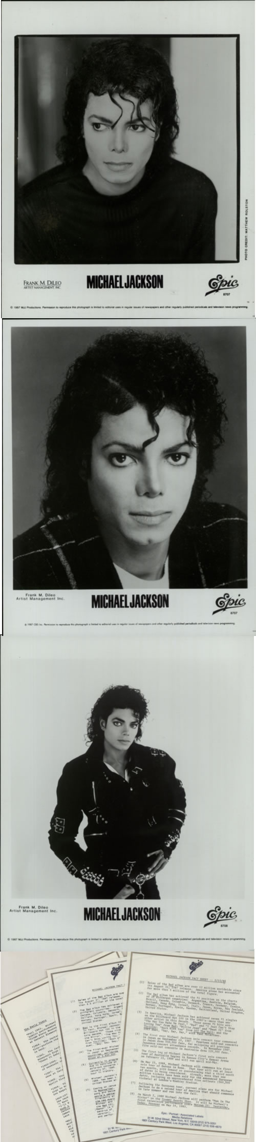 Michael Jackson Bad - With Unreleased Artwork Slides US Promo media ...