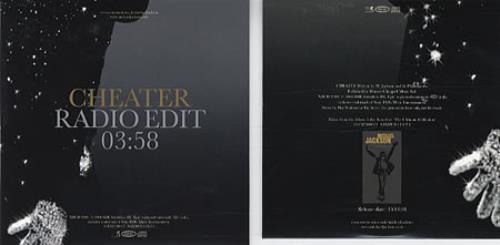 Michael Jackson Cheater UK Promo CD single (CD5 / 5") (313637)