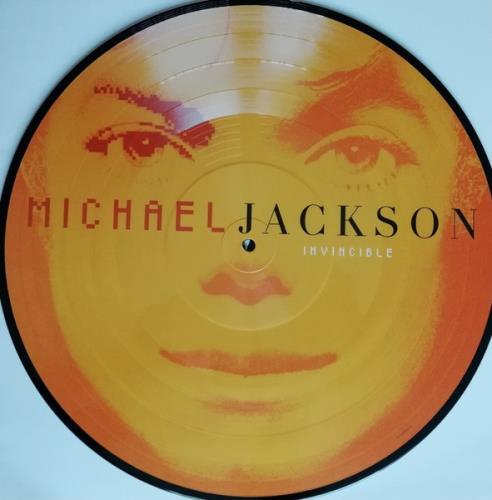 Michael Jackson Invincible UK picture disc LP (vinyl picture disc album ...