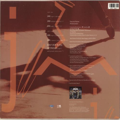 Michael Jackson Jam US 12" vinyl single (12 inch record / Maxi-single ...