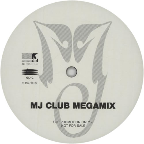 Michael Jackson MJ Club Megamix UK Promo 12" vinyl single (12 inch ...