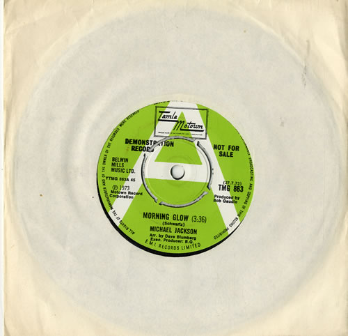 Michael Jackson Morning Glow UK Promo 7" vinyl single (7 inch record ...