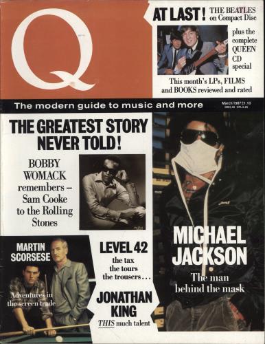 Michael Jackson Q Magazine UK magazine (777066) MARCH 1987