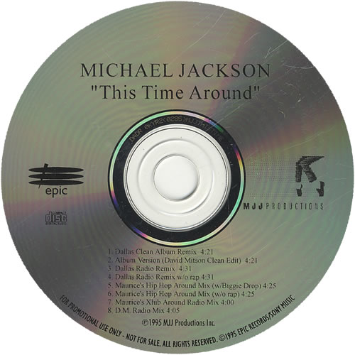 Michael Jackson This Time Around US Promo CD single (CD5 / 5") (453304)
