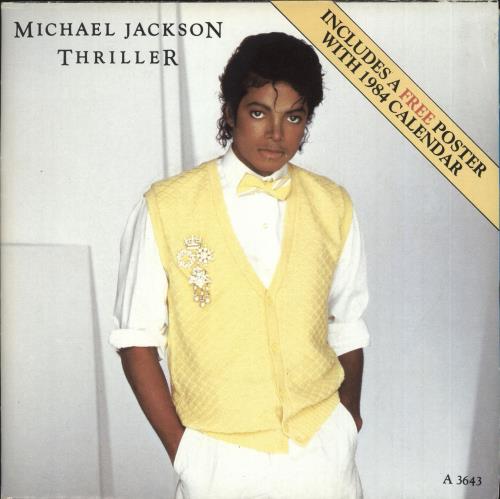 Michael Jackson Thriller - Poster Sleeve UK 7" vinyl single (7 inch ...