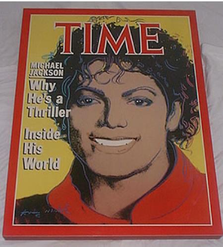 Michael Jackson Time - Andy Warhol Cover US Promo display (131780)