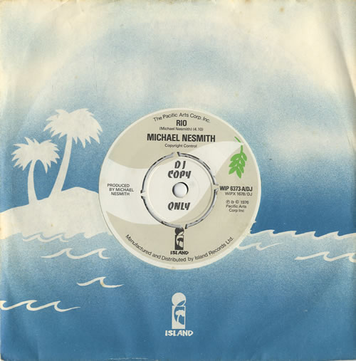 Michael Nesmith Rio UK Promo 7" vinyl single (7 inch record / 45) (450458)