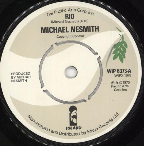 Michael Nesmith Rio UK 7" vinyl single (7 inch record / 45) (733044)