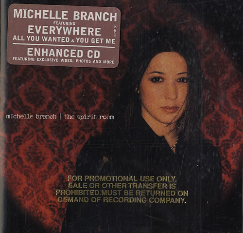 Michelle Branch The Spirit Room US Promo CD album (CDLP) (481378)