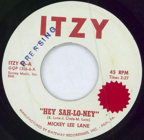 Mickey Lee Lane Hey Sah-Lo-Ney US 7" vinyl single (7 inch record / 45 ...