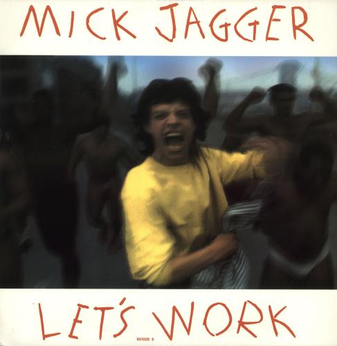 Mick Jagger Let's Work UK 12" vinyl single (12 inch record / Maxi ...