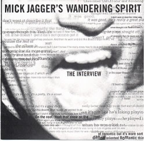 Mick Jagger Wandering Spirit Interview US Promo CD album (CDLP) (14989)