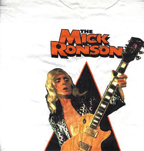 Mick Ronson The Mick Ronson Memorial - White XL UK Promo t-shirt (286945)