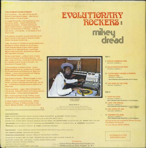 Mikey Dread Evolutionary Rockers Jamaican vinyl LP album (LP record ...