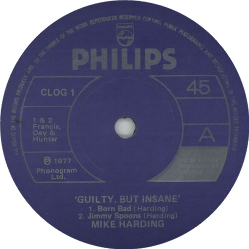 Mike Harding Guilty But Insane UK 7" vinyl single (7 inch record / 45 ...