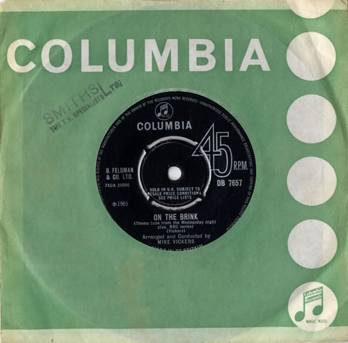 Mike Vickers On The Brink UK 7" vinyl single (7 inch record / 45) (547737)