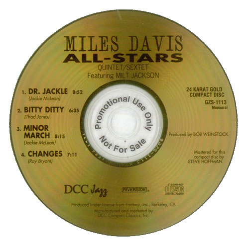 Miles Davis Quintet / Sextet US Promo CD album (CDLP) (540777)