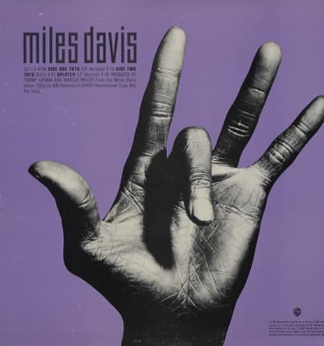 Miles Davis Tutu US Promo 12" vinyl single (12 inch record / Maxi ...