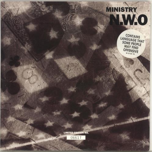 Ministry N.W.O UK 10" vinyl single (10" record) (97783)