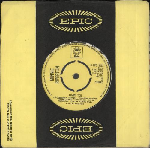 Minnie Riperton Lovin' You - 4pr UK 7" vinyl single (7 inch record / 45) (406042)