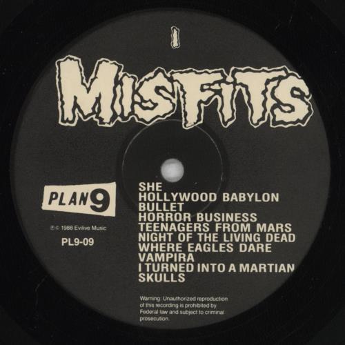 Misfits Misfits US vinyl LP album (LP record) (834684)